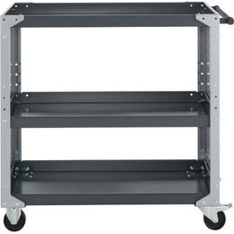 Sch&auml;fer Shop Sch&auml;fer Shop Pure Rollwagen AST31, 3 Etagen, 2 Lochplatten, bis 240 kg, Schiebegriff, Stahl und Aluminium, wei&szlig;aluminium/anthrazitgrau