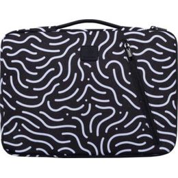 Exacompta Laptoph&uuml;lle Sleeve 13&ndash;14 Zoll Moon, gepolstert, Eckschutz, versenkbarer Griff, Fronttasche, recycelt