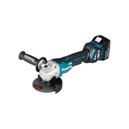 Makita Akku-Winkelschleifer 18 V / 5,0 Ah, 2 Akkus + Ladeger&auml;t im MAKPAC DGA515RTJ)