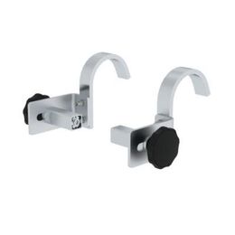 Munk Kopfsicherung f&uuml;r Anlegeleitern, werkzeuglose Verschraubung, kompatibel mit Sprossen- & Stufenl&ouml;chern, 2 St&uuml;ck, &oslash; 80 mm