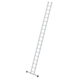 Munk Sprossen-Anlegeleiter, Aluminium, B 350 mm, Sprossenabstand 280 mm, belastbar bis 150 kg, 18 Sprossen