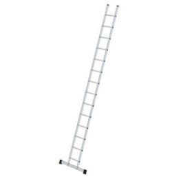 Munk Sprossen-Anlegeleiter, Aluminium, B 350 mm, Sprossenabstand 280 mm, belastbar bis 150 kg, 14 Sprossen
