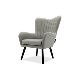 KONSIMO Sessel Gadi grau Ma&szlig;e (cm): B: 76 H: 100 Sessel & Hocker > Sessel nach Material > Stoff Sessel &raquo; Sofa DE