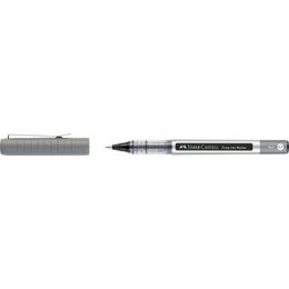 Faber-Castell Faber Castell Tintenroller Free Ink Fine, Schreibfarbe schwarz, Strichst&auml;rke 0,7 mm, mit Sichtfester und Metallclip, Recycling-Kunststoff, 1 St&uuml;ck