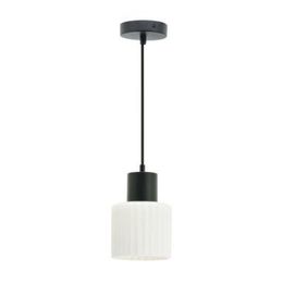 Deckenleuchte TRANI, Metall, &Oslash; 140 mm, E27-Fassung, schwarz/wei&szlig;