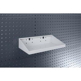 Bott Lochplatten-Ablageschale Perfo L1, B 900 x T 170 x H 105/30 mm, Aluminium, lichtgrau RAL 7035