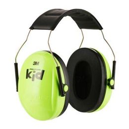 Kapselgeh&ouml;rschutz 3M PELTOR&trade; H510AKG, f&uuml;r Kinder, EN 352 1:2020, SNR-Wert 27 dB, verstellbarer Kopfb&uuml;gel, neongr&uuml;n-schwarz, 1 St&uuml;ck