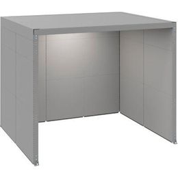 Sch&auml;fer Shop Sch&auml;fer Shop Select Akustikkabine, offen, Schallschutzklasse B, LED, B 3230 x T 2730 x H 2610 mm, Stahlblech/Polyestervlies, staubgrau