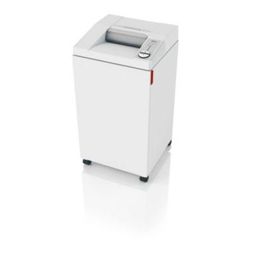 IDEAL Aktenvernichter 2604 MC, Mikroschnitt 0,8 x 12 mm, P-6, 100 l, 6-8 Blatt Schnittleistung, mit Rollen, Blauer Engel, grau