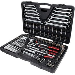 1/4"+3/8"+1/2" CHROMEplus Steckschl&uuml;ssel-Satz, 124-tlg