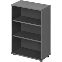 Sch&auml;fer Shop Sch&auml;fer Shop Genius Regal TETRIS WOOD, 3 OH, H&ouml;he inkl. Gleiter, B 800 mm, graphit