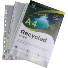 Exacompta Prospekth&uuml;llen Forever&reg;, aus Recycling-Polypropylen, genarbt, 120&micro;, f&uuml;r DIN A4, 25 St&uuml;ck