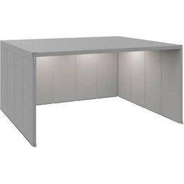 Sch&auml;fer Shop Sch&auml;fer Shop Select Akustikkabine, offen, Schallschutzklasse B, LED, B 5230 x T 4230 x H 2610 mm, Stahlblech/Polyestervlies, staubgrau