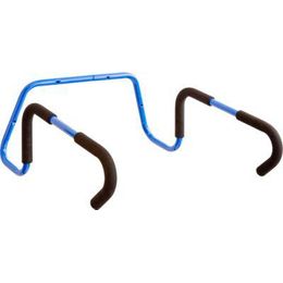 Wandhalter Set f&uuml;r M&uuml;lls&auml;cke Mottez, f&uuml;r S&auml;cke mit Volumen 240/400 l, 4 Schaumh&uuml;llen, B 567 x T 550 x H 230 mm, Stahlrohr, blau-schwarz, 2 St&uuml;ck