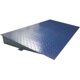Stahlrampe Adam PT 10R, f&uuml;r W&auml;gebr&uuml;cke PT-112/PT-312, B 635 x T 1200 x H 115 mm, blau