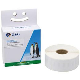 G&G Etiketten G&G, kompatibel zu Dymo 11355/s0722550, 19 x 51 mm, selbstklebend, abl&ouml;sbar, Thermopapier, wei&szlig;, 1 x 500 St&uuml;ck