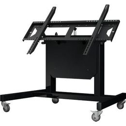 Mobile Displayhalterung eQLift TiltTec, f&uuml;r 1 Display bis 75 &Prime;/bis 73 kg, elektrisch h&ouml;henverstellbar, um 90&deg; neigbar, VESA, Metall, tiefschwarz RAL 9005
