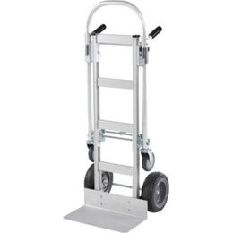 Sch&auml;fer Shop Sch&auml;fer Shop Select Sackkarre, 2-in-1, Tragkraft 250 kg, klappbar, Bock- und Lenkrollen, Aluminium/Kunststoff, schwarz-silber