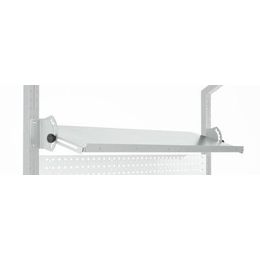 Sch&auml;fer Shop Sch&auml;fer Shop Pure Verstellboden f&uuml;r AST31 Tischaufbau, bis 30 kg, B 1500 x T 400 x H 120 mm, Stahl, lichtgrau