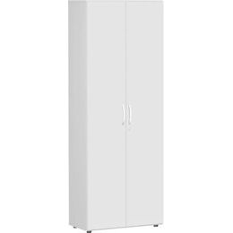 Aktenschrank ALICANTE, 6 Ordnerh&ouml;hen, 5 B&ouml;den, abschlie&szlig;bar, B 800 x T 400 x H 2160 mm, lichtgrau