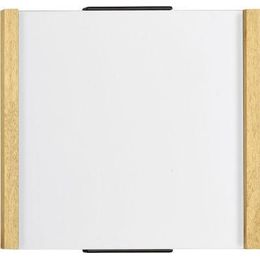 moedel T&uuml;rschild LMH, Holzrahmen, individuell beschriftbar, Polyester-Abdeckung, Klebemontage, B 160 x H 148 mm, Ahorn