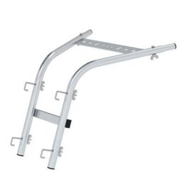 Munk Wandabstandshalter, f&uuml;r Sprossenleitern, mit Werkzeugablage, 30-mm-Schritt verstellbar, silber