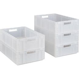Sch&auml;fer Shop SSI Sch&auml;fer Euro Box MF 6170, aus PP, Inhalt 30,8 L, Durchfassgriff, transluzent, 5 St&uuml;ck