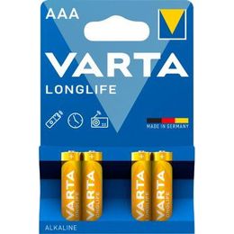 Micro-Batterie AAA Varta Longlife, 1,5 V, 4 St&uuml;ck