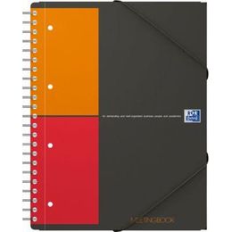 Notizbuch Oxford International Meetingbook, DIN A4, Optik Paper&reg;, 80g/m&sup2;, 80 Blatt, 1 St&uuml;ck, kariert