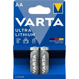 Varta Batterie PROFESSIONAL LITHIUM, Mignon AA, 1,5 V, 2 St&uuml;ck