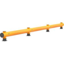 Ampere Rammschutz-Barriere Rack-Mammut&reg;, Einzelplanke, Kunststoff, L 4000 x H 390 mm, verkehrsgelb