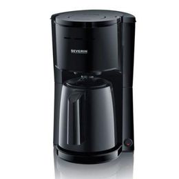 Severin Filterkaffeemaschine, 1,0 L, 8 Tassen, 1.000 W, Schwenkfilter Gr&ouml;&szlig;e 1x4, Tropfverschluss, Abschaltautomatik, Schwarz,