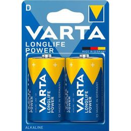Varta Batterien Longlife Power, Spannung 1,5 V, besonders langlebig, Mono D, 2 St&uuml;ck