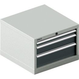 Sch&auml;fer Shop Sch&auml;fer Shop Select Schubladenschrank 27-27, 3 Sch&uuml;be, bis 75 kg, B 564 x T 572 x H 400 mm, anthrazitgrau/lichtgrau