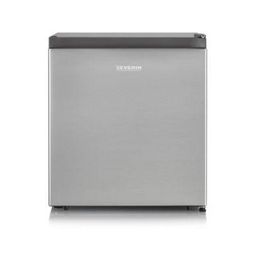 Severin K&uuml;hlbox KB 8878, Mini‑K&uuml;hlschrank mit K&auml;ltefach, 45 l, Kunststoff in Inox‑Optik (Silber), B 500 x H 445 x T 468 mm