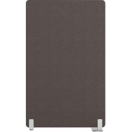 Akustikstellwand Wall mit Standfu&szlig;, 30 mm stark, B 800 x H 1400 mm, dunkelgrau