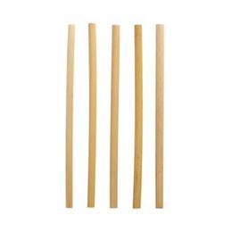 Papstar Schilf-Trinkhalme natur 20 cm, &Oslash; 7 mm, aus nachwachsenden Rohstoffen, bis 80 &deg;C, 100er Pack