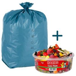 Deiss Abfalls&auml;cke LDPE 500+450x1250mm 100 St. + GRATIS Haribo Color-Rado 750 g Party-Box