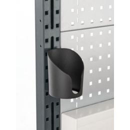 Sch&auml;fer Shop Sch&auml;fer Shop Universalhalter f&uuml;r Arbeitstische/Tischaufbauten AST31, offen, bis 5 kg, Kunststoff, schwarz