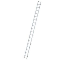 Munk&reg; Sprossen-Anlegeleiter, Aluminium, Traglast 150 kg, Sprossenabstand 280 mm, B 350 mm, 18 Sprossen