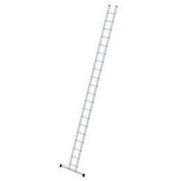 Munk Sprossen-Anlegeleiter, Aluminium, B 350 mm, Sprossenabstand 280 mm, belastbar bis 150 kg, 20 Sprossen
