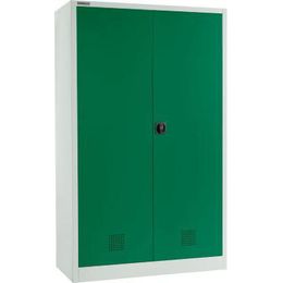 Sch&auml;fer Shop Sch&auml;fer Shop Select Umweltschrank, B 1200 x T 500 x H 1935 mm, 4 Wannen &agrave; 23 Liter, lichtgrau/t&uuml;rkisgr&uuml;n