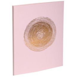 Exacompta G&auml;stebuch Ellipse Gr&uuml;n-Rosa 22x27 cm, 100 Seiten Clairefontaine, Goldschnitt, Kristallbox