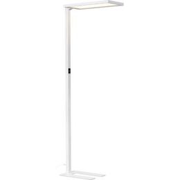 Stehleuchte Worklight EASY FL 940, LED 60 W, dimmbar, 4000 K, 7150 lm, direkt/indirekt, H 1950 mm, Kopf 570 x 280 mm, Stahlfu&szlig;, wei&szlig;