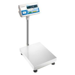 Boden-Kontrollwaage ae ADAM BTT 150, ungeeicht, Ablesbarkeit 10 g/W&auml;gebereich bis 150 kg, Touchscreen, Etikettendrucker, RS-232/USB, Netz-/Akkubetrieb