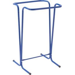 M&uuml;llsacktr&auml;ger Mottez, f&uuml;r M&uuml;lls&auml;cke mit Volumen 100/110 l, station&auml;r, B 450 x T 460 x H 750 mm, Stahlrohr lackiert, blau