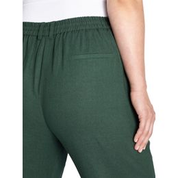 sheego Gro&szlig;e Gr&ouml;&szlig;en Jogg Pants aus Leinen-Viskose-Mix, moos, Gr&ouml;&szlig;e 50 - Damen