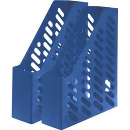 HAN Stehsammler, Breite 76 mm, Kunststoff, 2 St&uuml;ck, blau