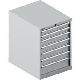 Sch&auml;fer Shop Sch&auml;fer Shop Select Schubladenschrank 27-36, 7 Sch&uuml;be, bis 75 kg, B 564 x T 725 x H 800 mm, wei&szlig;aluminium/wei&szlig;aluminium