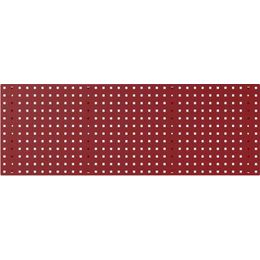 Bott Lochplatte Perfo 1300, Lochgr&ouml;&szlig;e 9,2 x 9,2 mm, B 1300 x T 13 x H 457 mm, Stahlblech pulverbeschichtet, purpurrot RAL 3004